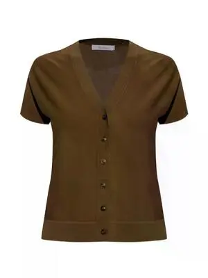 Max Mara Finito Short-sleeve Cardigan - Brown