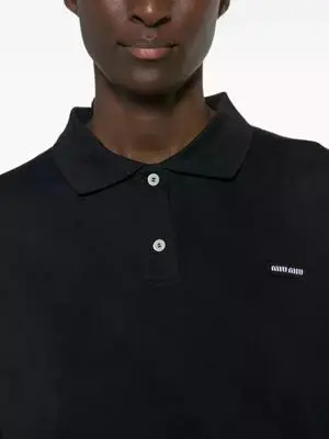 Miu Miu Layered-sleeve Striped Polo Shirt