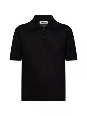 JIL SANDER Short-sleeve Polo Shirt - Black