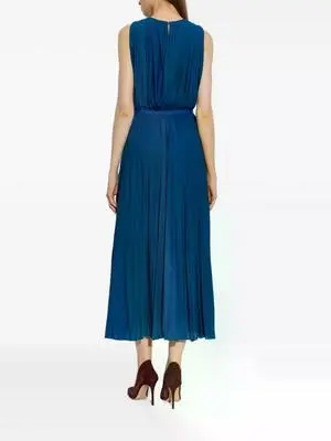 Max Mara Midi Pleated Sleeveless Dress