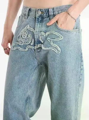 BILLIONAIRE BOYS CLUB - ICE CREAM Running Dog Appliqué Jeans