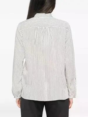 Marella Striped Ruffle Detail Shirt
