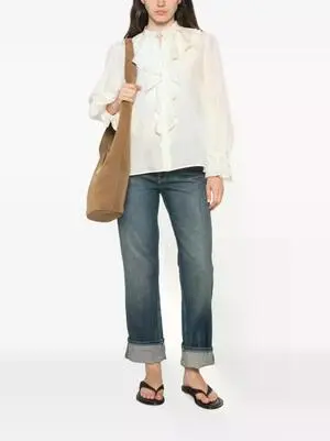 Marella Ruffled Silk Shirt
