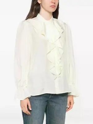Marella Ruffled Silk Shirt
