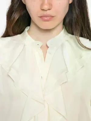 Marella Ruffled Silk Shirt