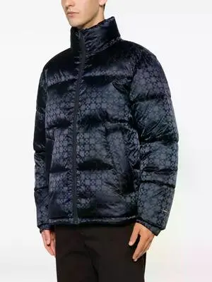 Sandro Geometric-pattern Padded Jacket - Blue