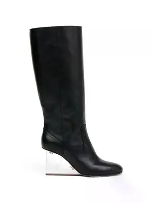 MAISON MARGIELA 80mm Leather Knee-high Boots - Black