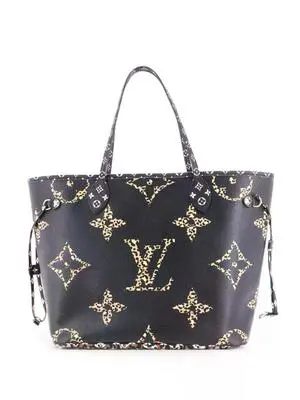 LOUIS VUITTON Neverfull Nm Limited Edition Jungle Monogram Giant Mm Tote Bag - Black