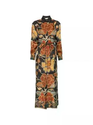 PIERRE-LOUIS MASCIA Graphic Print Maxi Dress