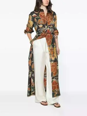 PIERRE-LOUIS MASCIA Graphic Print Maxi Dress
