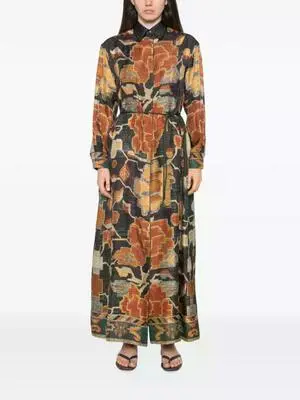 PIERRE-LOUIS MASCIA Graphic Print Maxi Dress