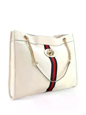 Gucci Rajah Chain Leather Large Tote Bag