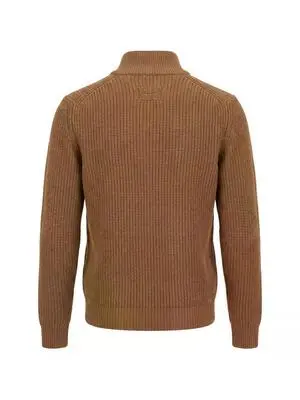DRUMOHR Ribbed-knit Zip-up Cardigan