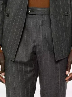 Tagliatore Stripe-pattern Double-breasted Suit - Grey
