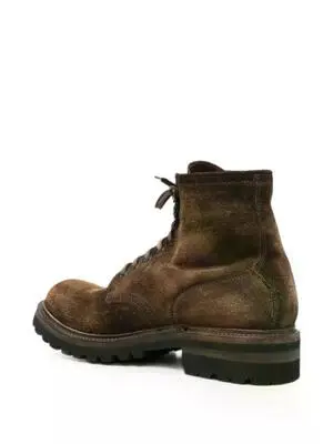 SHOTO Suede Combat Boots