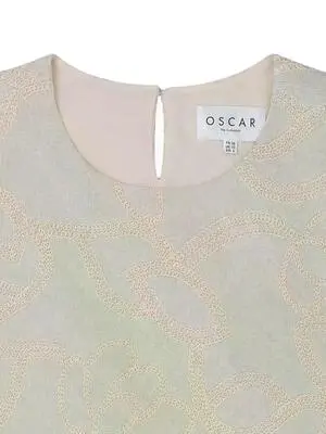 OSCAR THE COLLECTION Embroidered Sleeveless Top
