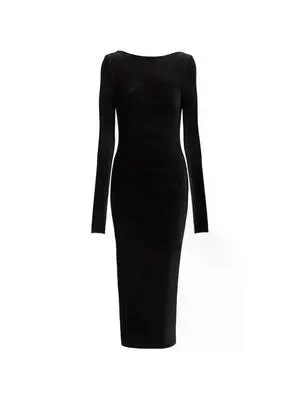 Balmain Long Velvet Dress