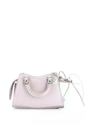 Balenciaga Neo Classic City Bag Leather Mini Shoulder Bag - White