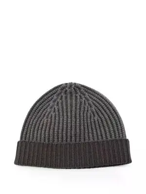 04651 / A TRIP IN A BAG Ribbed-knit Beanie Hat - Grey