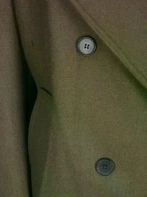 Source Unknown Belted Double-breasted Coat With Notched Lapels