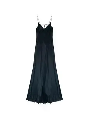 OSCAR THE COLLECTION Spaghetti-strap Maxi Dress - Black