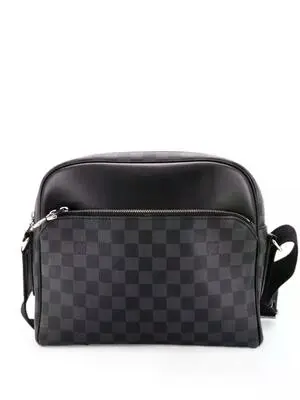LOUIS VUITTON Dayton Reporter Bag Damier Graphite Pm Crossbody Bag - Black