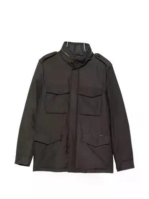 MOORER Four-pocket Epaulette Jacket - Green