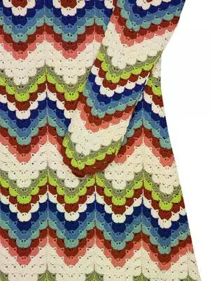 Escvdo Bahia Chevron-pattern Crochet Maxi Dress