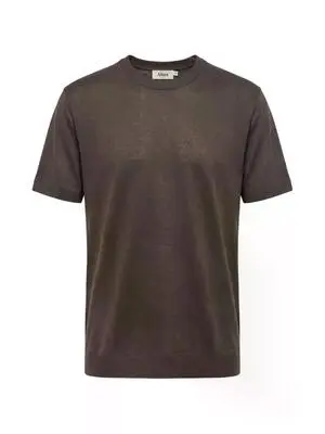 Altea Crew-neck Linen T-shirt - Brown