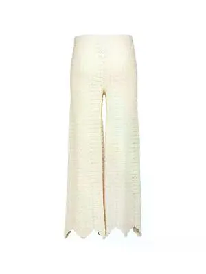 Escvdo Safi Abanico Crochet-stitch Trousers