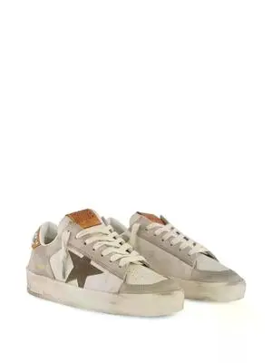 GOLDEN GOOSE Star Studded Leather Sneakers - Neutrals