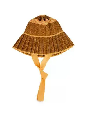 Lorna Murray Ravello Check-pattern Woven Sun Hat