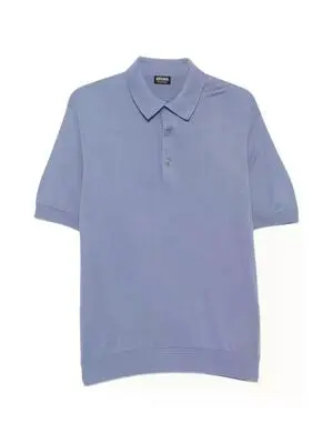 Zegna Short-sleeve Polo Shirt - Blue