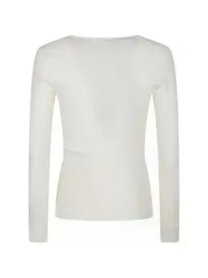 P.a.r.o.s.h Ribbed-knit Square-neck T-shirt