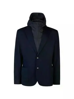 Sease Hooded Layered-effect Jersey Blazer