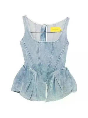 MARQUES' ALMEIDA Corset Top - Blue