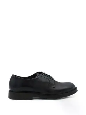 DOUCAL'S Leather Lace-up Derby Shoes - Black