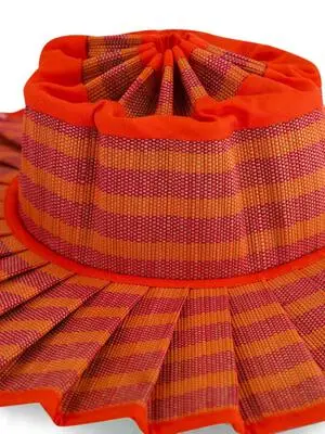 Lorna Murray Capri Check-pattern Pleated Hat