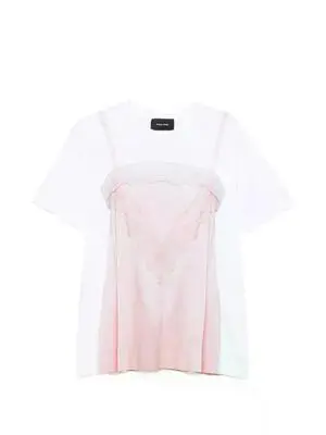 Simone Rocha Trompe L'oeil Print T-shirt - White