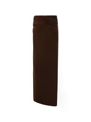 Andamane Twist-detail Gathered Maxi Skirt