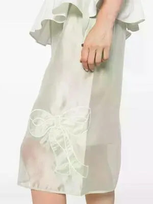 Cecilie Bahnsen Bria Organza Midi Skirt
