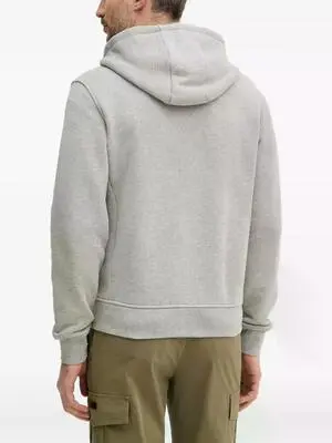 TRUSSARDI Logo-embroidered Zip-up Hoodie