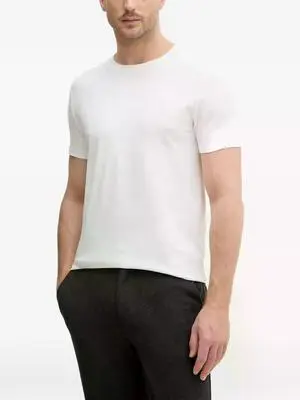 TRUSSARDI Logo-embroidered T-shirt - White