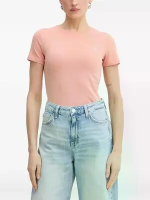 TRUSSARDI Embroidered T-shirt - Pink