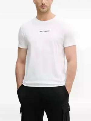 TRUSSARDI Graphic-print Logo-print T-shirt - White