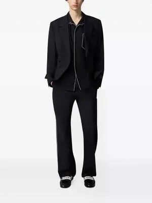 MSGM Piped-trim Chest-pocket Shirt