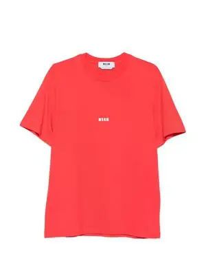 MSGM Logo-print T-shirt - Red