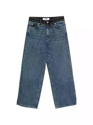 MSGM Belt-loop Pocket Jeans - Blue