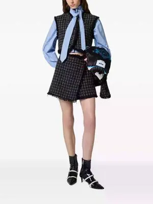 MSGM Bouclé Frayed Jacket