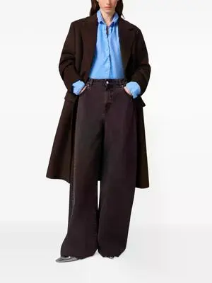 MSGM Ruched Chest-pocket Shirt